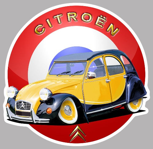 2CV DEUCHE CARTOON CZ041 – Les stickers de Caroline