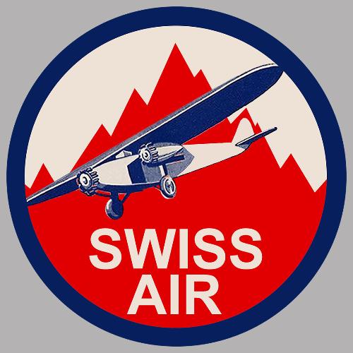 SWISS AIR vintage SZ048 – Les stickers de Caroline