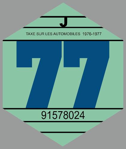 VIGNETTE VINTAGE 1977 fiscale VZ062 – Les stickers de Caroline