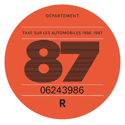 VIGNETTE FISCALE 1987 VZ093 – Les stickers de Caroline