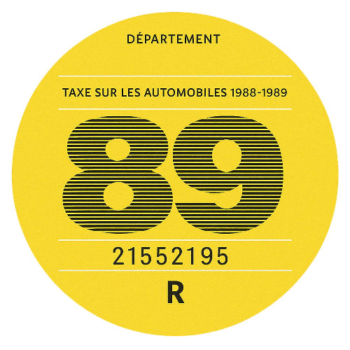 VIGNETTE FISCALE 1989 VZ094 – Les stickers de Caroline