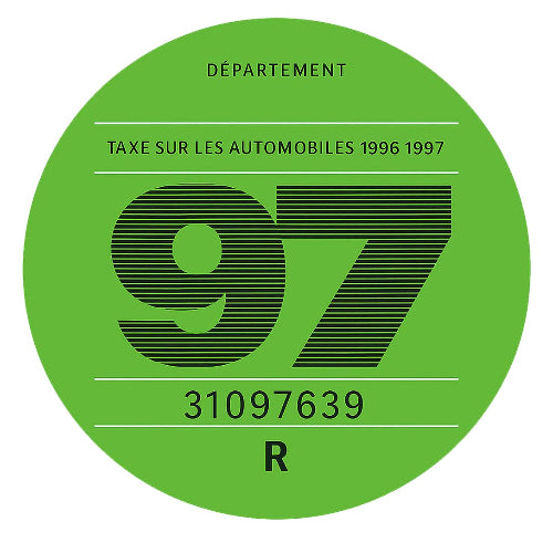 VIGNETTE FISCALE 1997 VZ101 – Les stickers de Caroline
