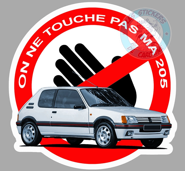 TOUCHE PAS 205 PEUGEOT DB104 – Les stickers de Caroline