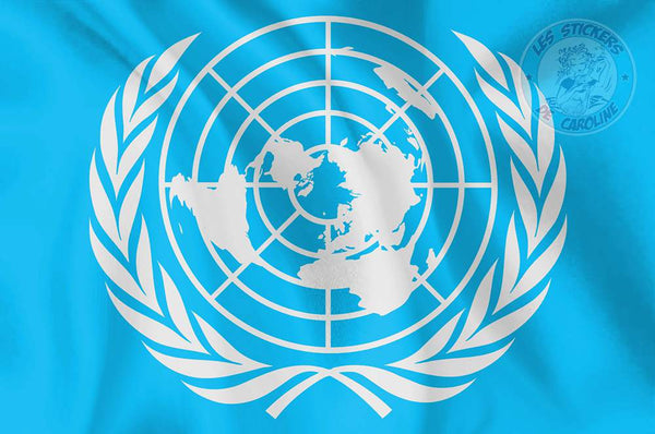 DRAPEAU ONU OA084 – Les stickers de Caroline