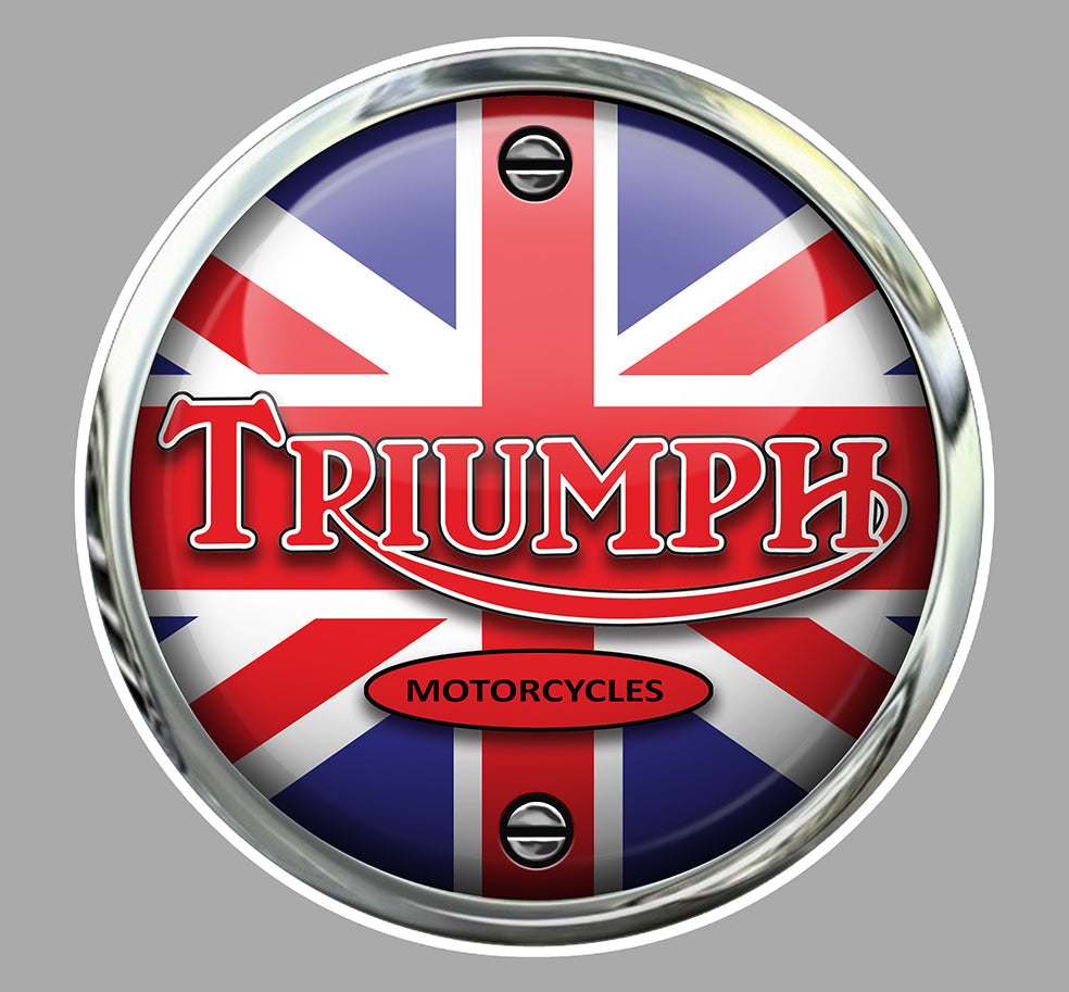 Vintage Triumph Motorcycle Logo Vintage Triumph Motors Poster Print,