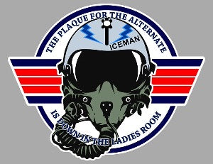 Top Gun Iceman Logo Top Gun Goose Great Balls Of Fire Morale Patch